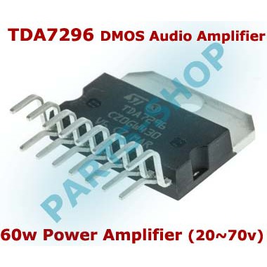 Jual IC TDA7296 TDA7296V 60w 70v DMOS Power Amplifier TDA 7296 TDA ...