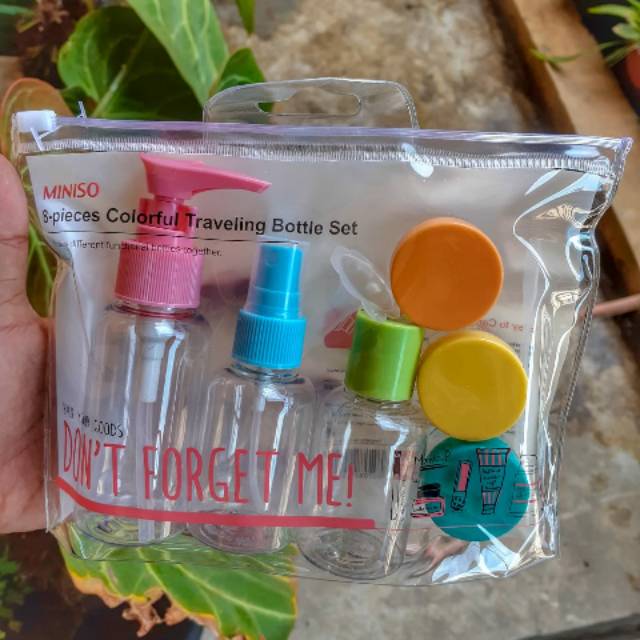 Jual Miniso Travelling Botol Set (8pcs) | Shopee Indonesia