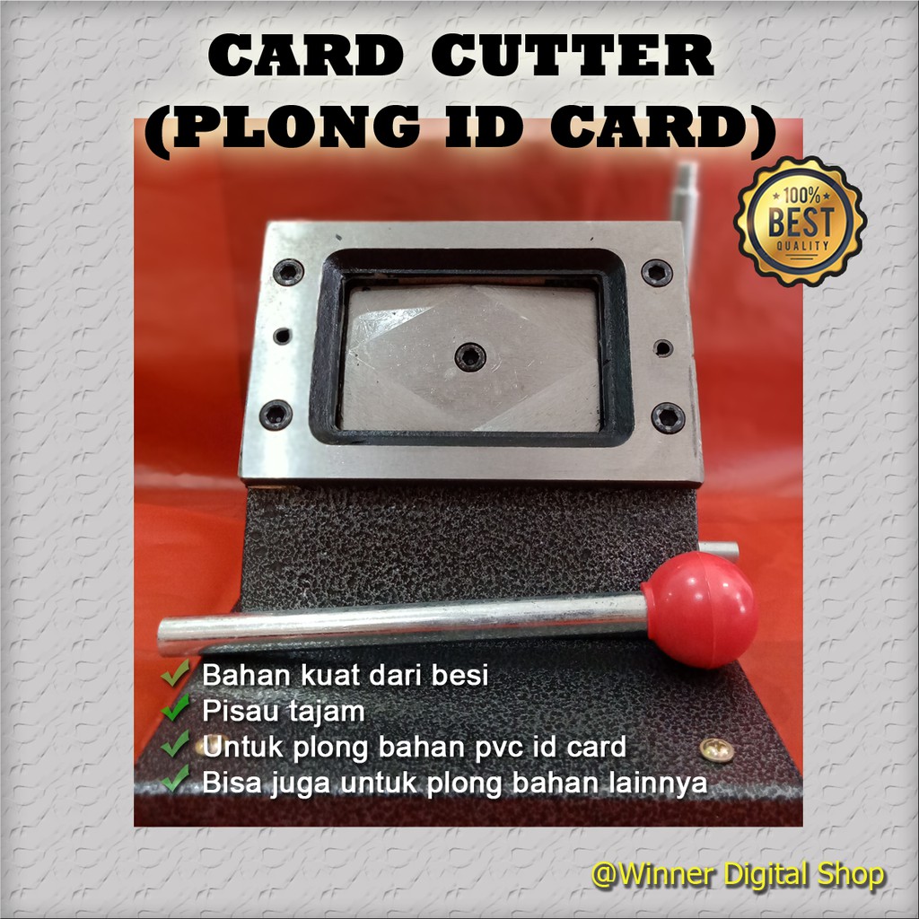 Jual Alat Potong Kartu / Card Cutter Plong ID Card PVC Tebal | Shopee ...