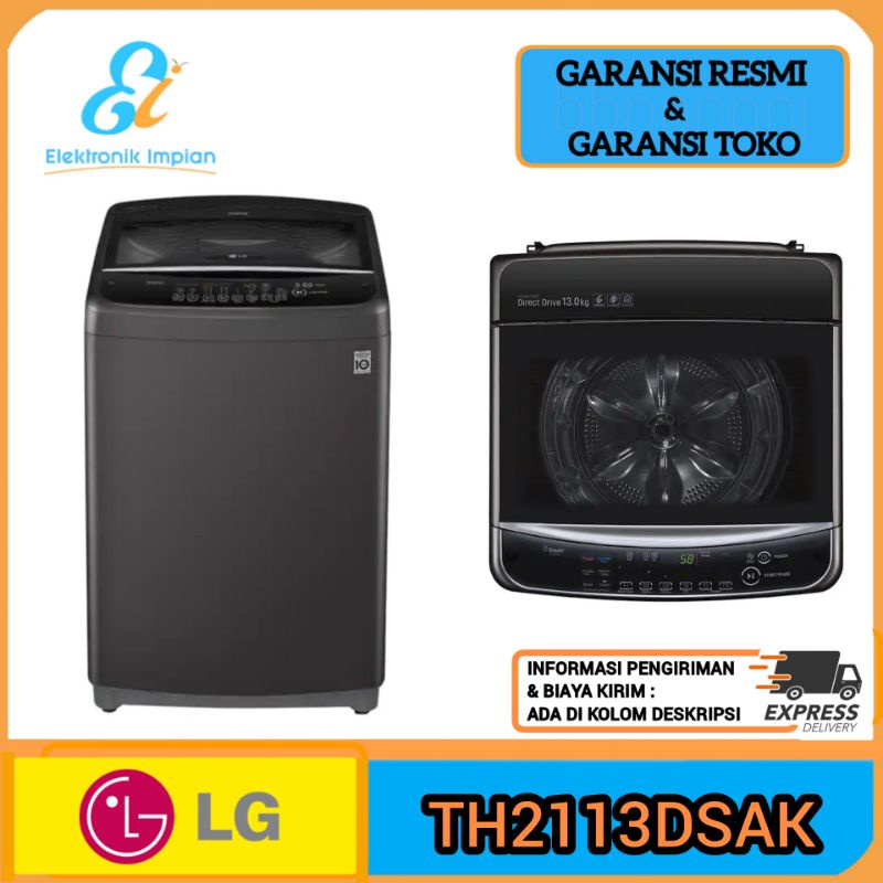 Jual Mesin cuci LG 13 kg LG TH2113DSAK Mesin cuci LG 1 Tabung 13kg TH2113 | Shopee Indonesia