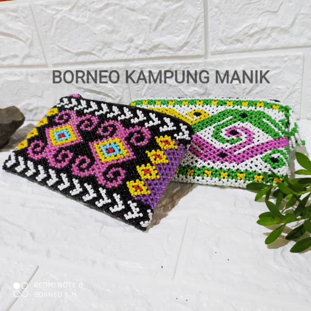 Jual Dompet Manik Besar Motif Dayak Kalimantan | Shopee Indonesia