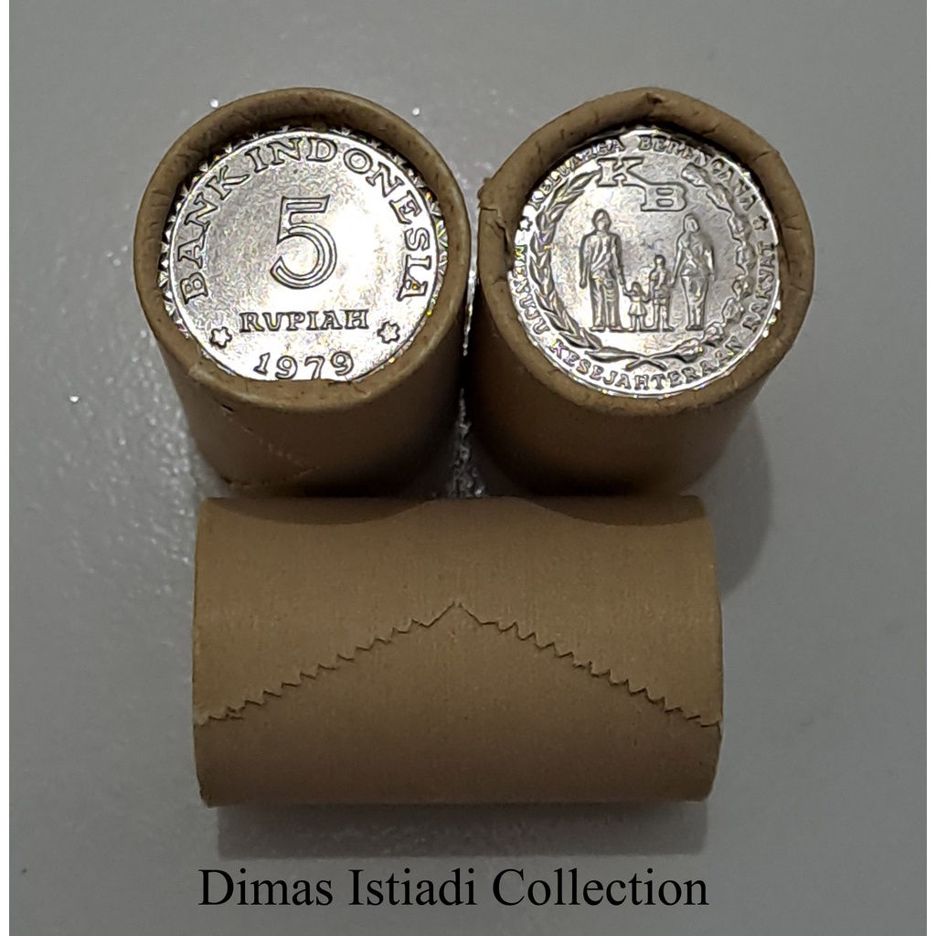 Jual Uang Kuno Koin 5 Rupiah 1979 KB Kecil Roll BI | Shopee Indonesia