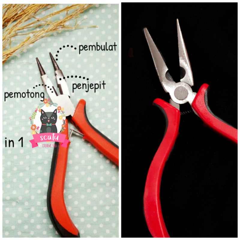 Jual Tang Aksesoris Merah Kecil Jepit & 3in1 / Tang Lilit / Tang Bulat ...