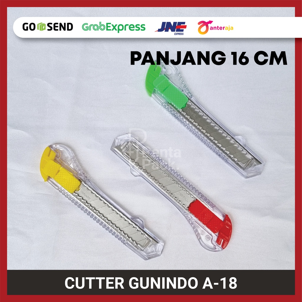 Jual Cutter Gunindo A-18 Transparan / Pisau Cutter | Shopee Indonesia