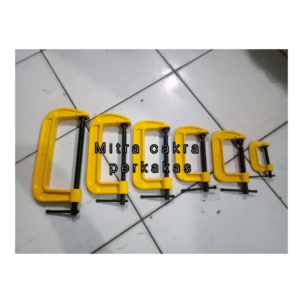 Jual Satuan Clamp Set Clamp C Clamp C Set Alat Penjepit C Clamp