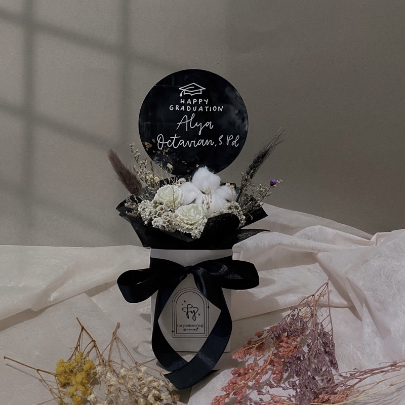 Jual Acrylic topper flower bucket | Shopee Indonesia