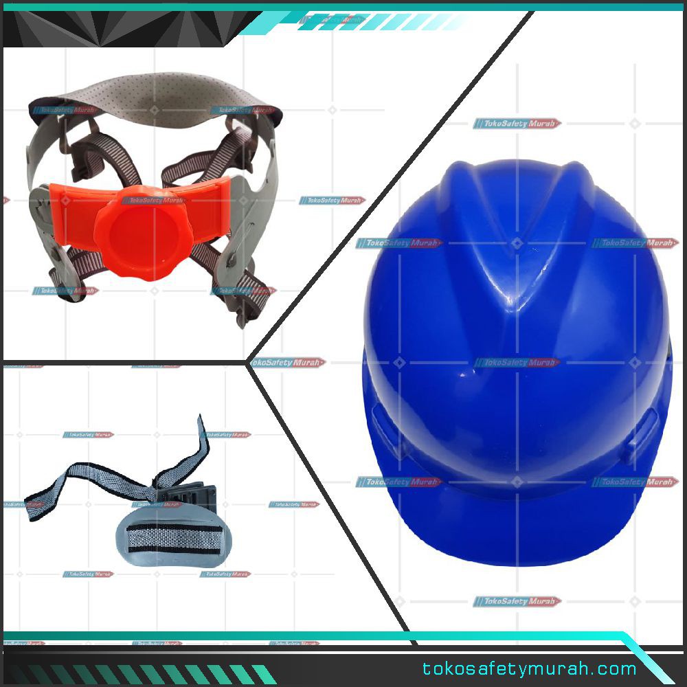Jual Helm V-Guard Safety SNI Proyek AAA + Sarang Putar Fastrack + Tali ...