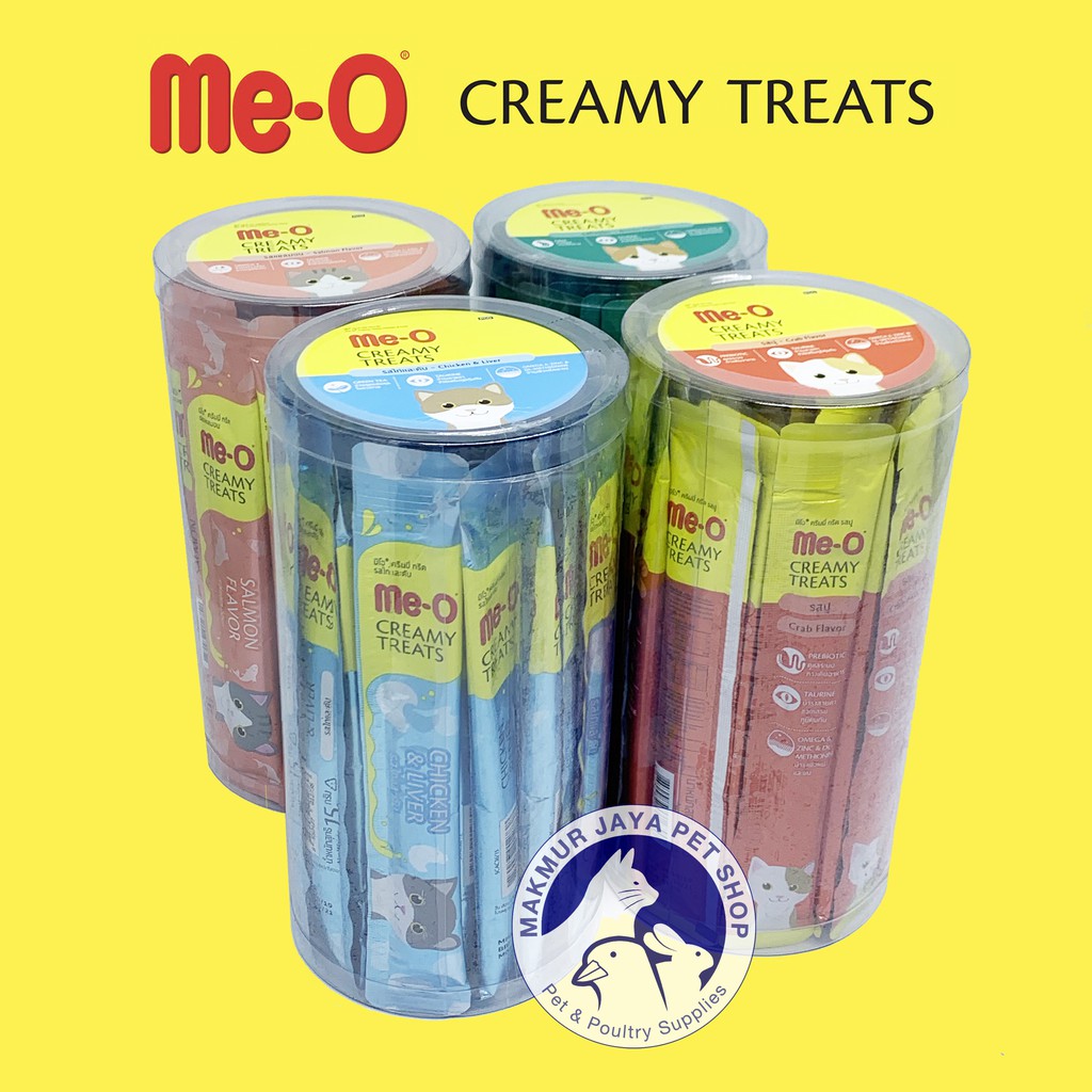 Jual MeO Me-O Creamy Treats Snack Makanan Kucing isi 36 pcs / 15gr x 36 ...