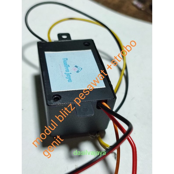 Jual MODUL LAMPU LED BLITZ PESAWAT 2 INPUT (+STROBO GENIT) UNIVERSAL 12 ...