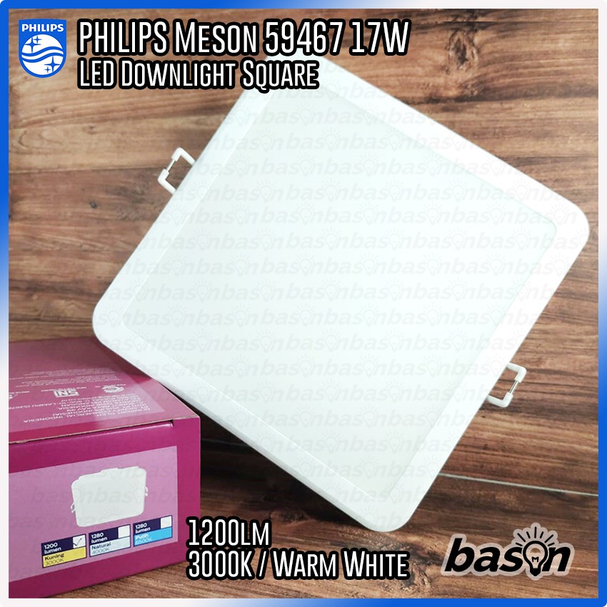 Jual PHILIPS Meson Square 59467 17W 6" D150 Gen 3 - LED Downlight Kotak ...