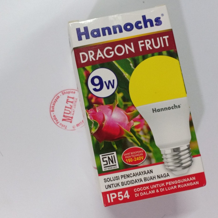 Jual Lampu LED Buah Naga Hannochs 9W Dragon Fruit 9watt Kuning pertanian | Shopee Indonesia