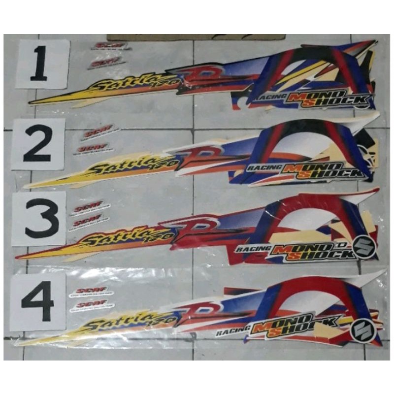 Jual striping sticker lis Suzuki satria r satria hiu satria lumba 1997 ...