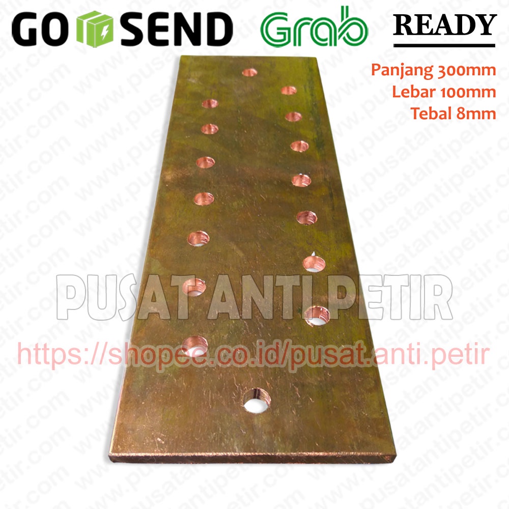 Jual Busbar Panel / Bus Bar Grounding Tembaga 8x100x300 | Shopee Indonesia