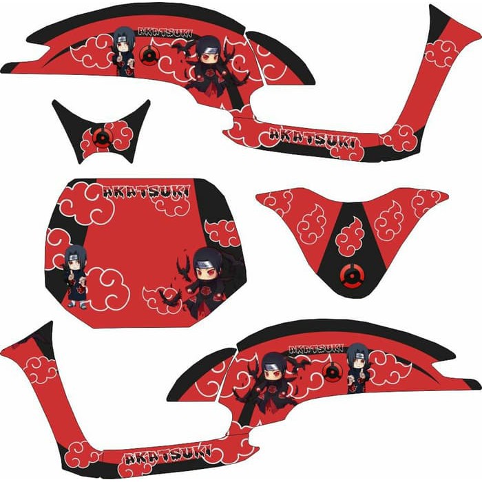 Jual Sticker Decal All New Scoopy 2017 Fullbody Akatsuki Dekal stiker ...