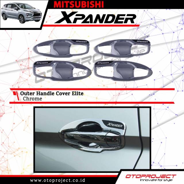 Jual Outer Handle Cover Elite CHROME ( Xpander ) | Shopee Indonesia