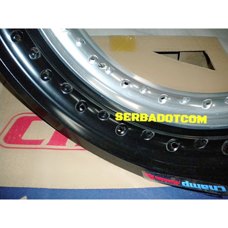Jual VELG ALUMINIUM CHAMP CAMP 215 300 350 RING R18 R 18 BLACK SILVER ...