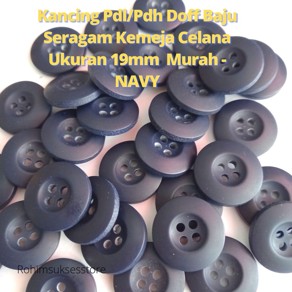 Jual Kancing Pdl/Pdh Doff Baju Seragam Kemeja Celana Ukuran 19mm Murah ...