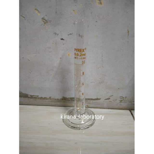 Jual Measuring Cylinder 10ml - Gelas Ukur 10ml Pyrex Class A - Alat ...
