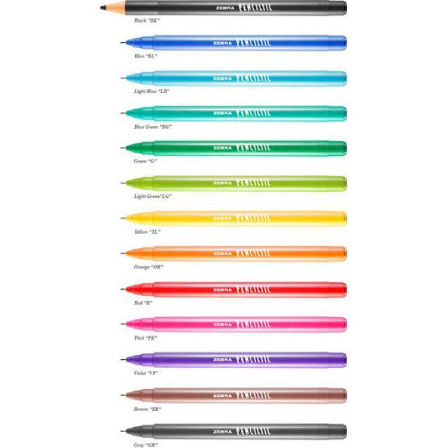 Jual ZEBRA PENCILTIC FINELINER COLOR FELT PEN PULPEN PEN WARNA | Shopee ...