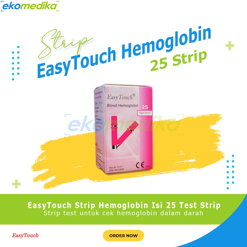 Jual STRIP EASY TOUCH Hemoglobin HB ET Hemoglobine strip ED. 11/2026 ...
