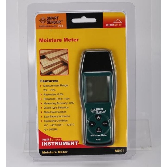 Jual Wood Moisture Meter Alat Ukur Kadar Air Kayu Smart Sensor AS971 ...