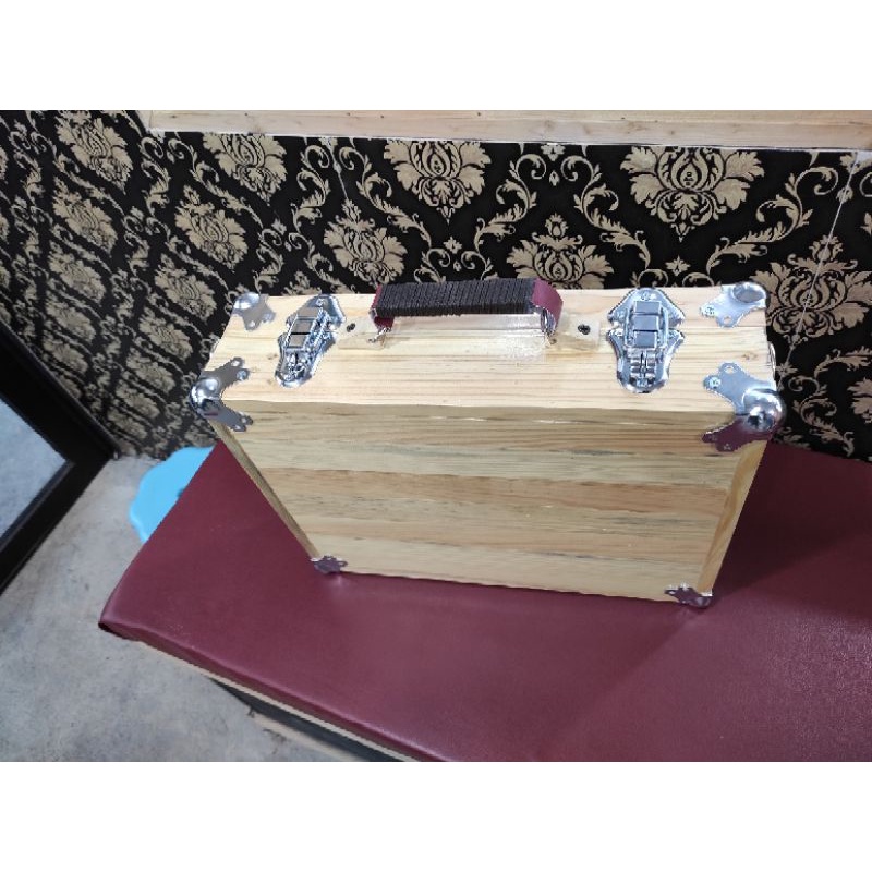 Jual box cukur,koper kayu, tempat peralatan cukur | Shopee Indonesia