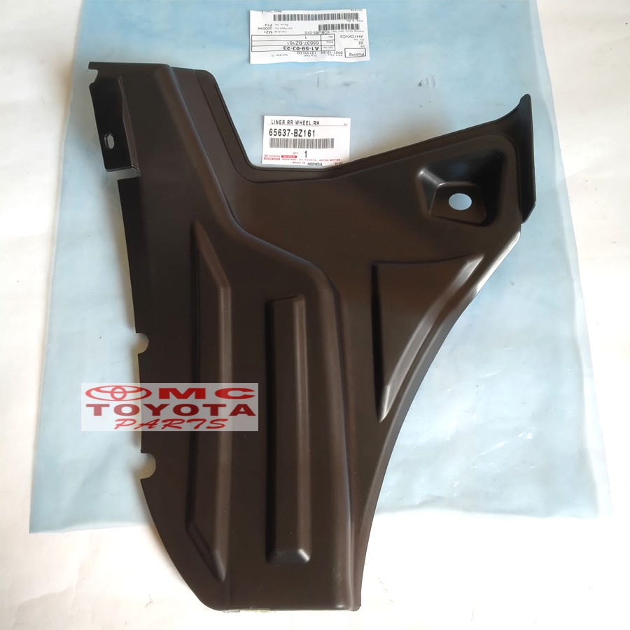 Jual Liner Fender Spakbor Belakang Kanan Grand Avanza Xenia 65637-BZ161 ...