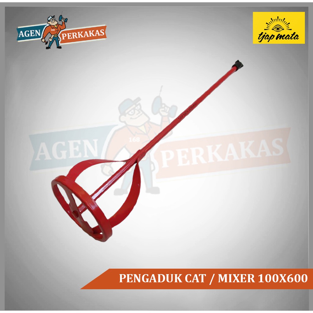 Jual Mixer Adukan Cat / Mata Bor Adukan Semen instan 100 X 600 TJAP ...