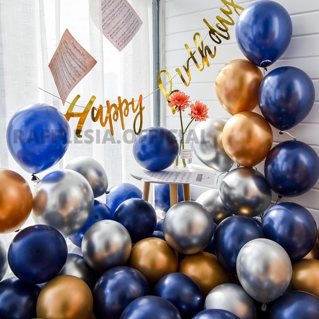 Jual BALON CHROME METALIK 5 INCH BALON METALIC BALON PESTA DEKORASI ...