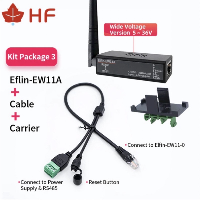 Jual Elfin-EW11 Serial Converter Modbus RS485 to WiFi Wireless IOT TCP/IP | Shopee Indonesia
