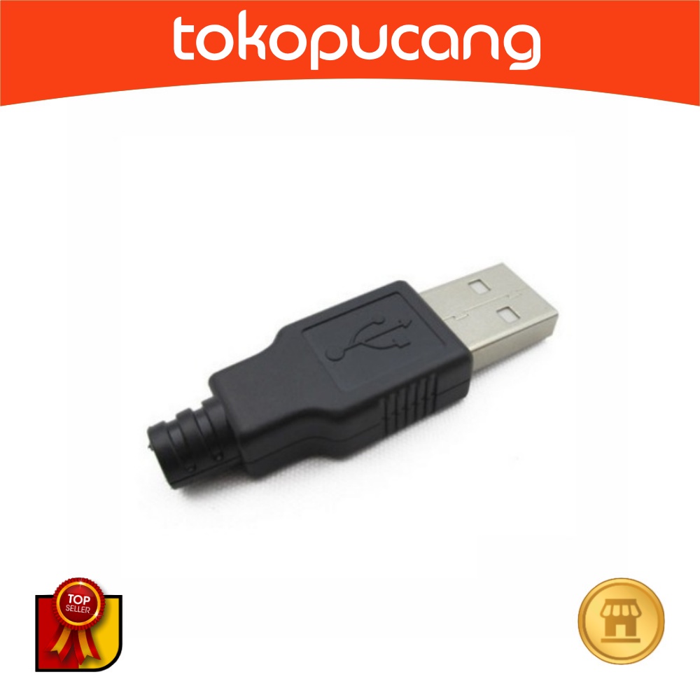 Jual Socket Soket USB 2.0 Connector Male Kosong Type A Jack Jantan 4P ...