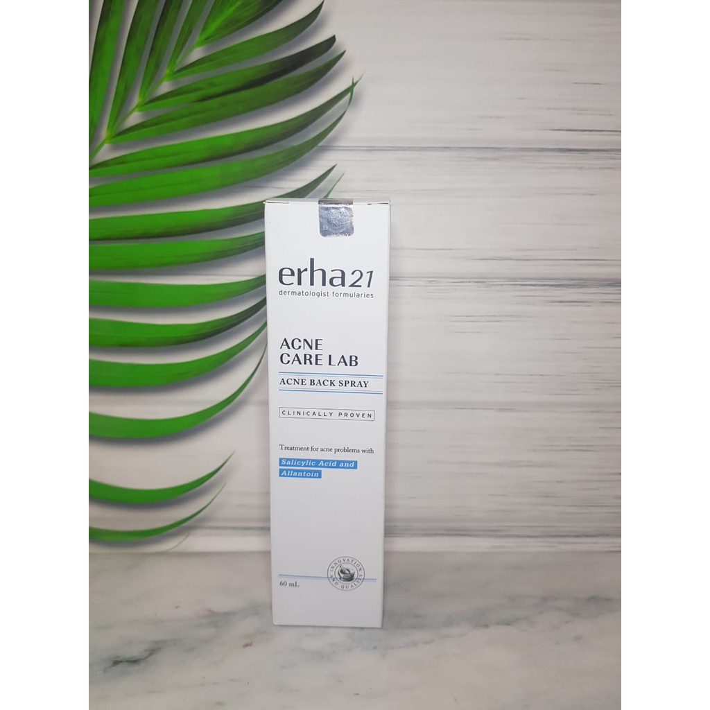 Jual Erha 21 Dermatologist Formularies Acne Care Lab Back Spray 60ml ...