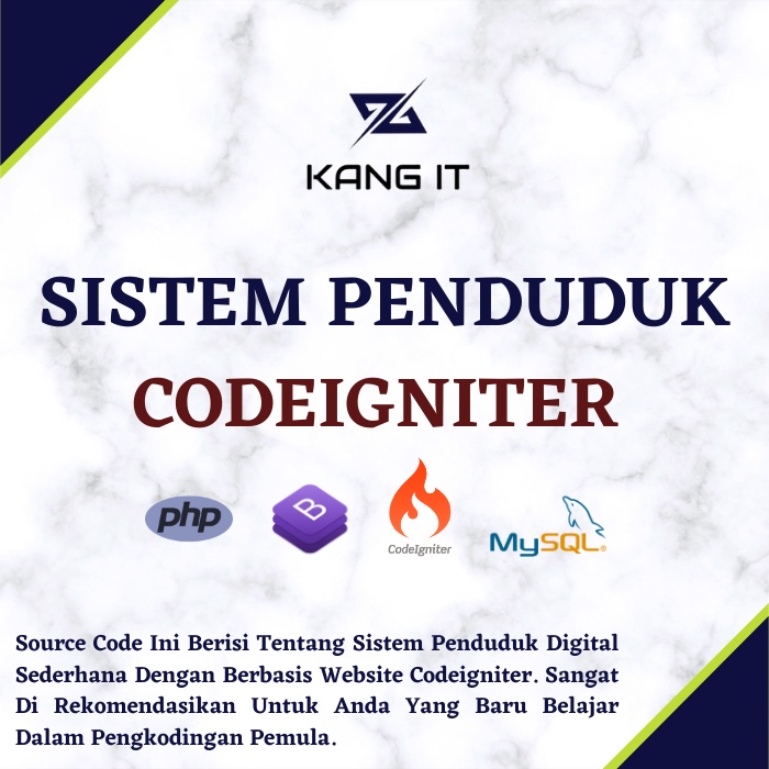 Jual Source Code Sistem Informasi Penduduk Aplikasi Program Berbasis Website Codeigniter CI ...