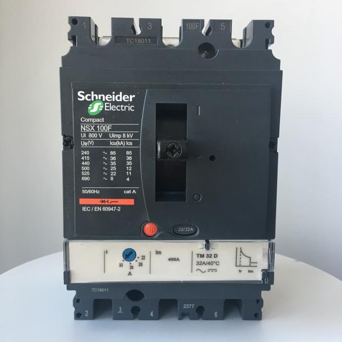 Jual Mccb/Breaker Nsx100F 70-100A 36Ka 3Pole Tm100D Schneider. Lv429630 ...