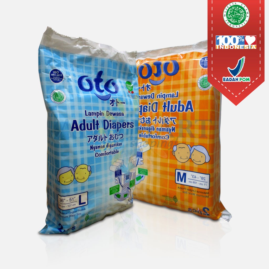 Jual POPOK DEWASA OTO ADULT DIAPERS ISI 2 POPOK DEWASA | Shopee Indonesia