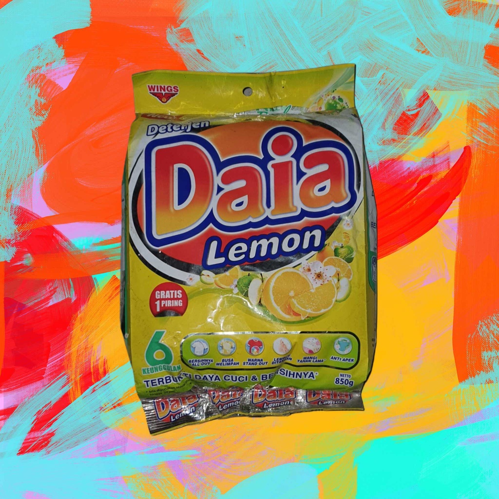 Jual DAIA Detergent Bubuk 800 gr Berhadiah PIRING CANTIK | Shopee Indonesia