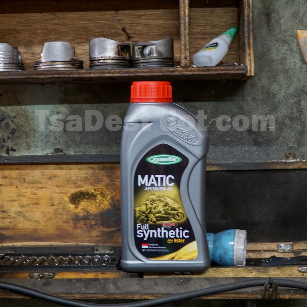 Jual PROMO! Oli Motor SyneRal Full Synthetic Plus Ester Matic SAE 5W-40 ...