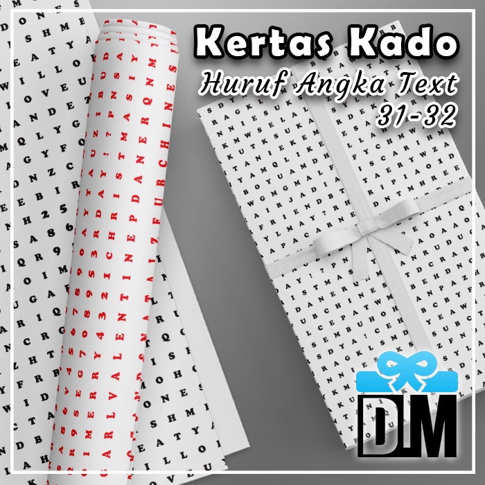 Jual Kertas Kado Koran Newspaper Samson Abu Putih Korea Pembungkus ...