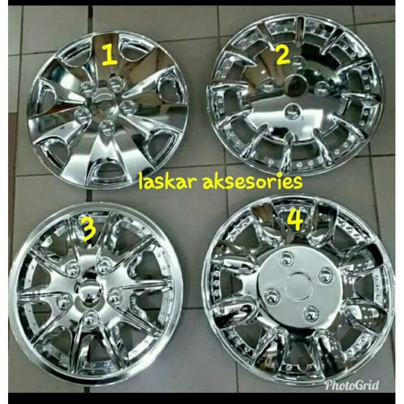 Jual dop velg / dop roda toyota all new avanza veloz warna chrome ring ...