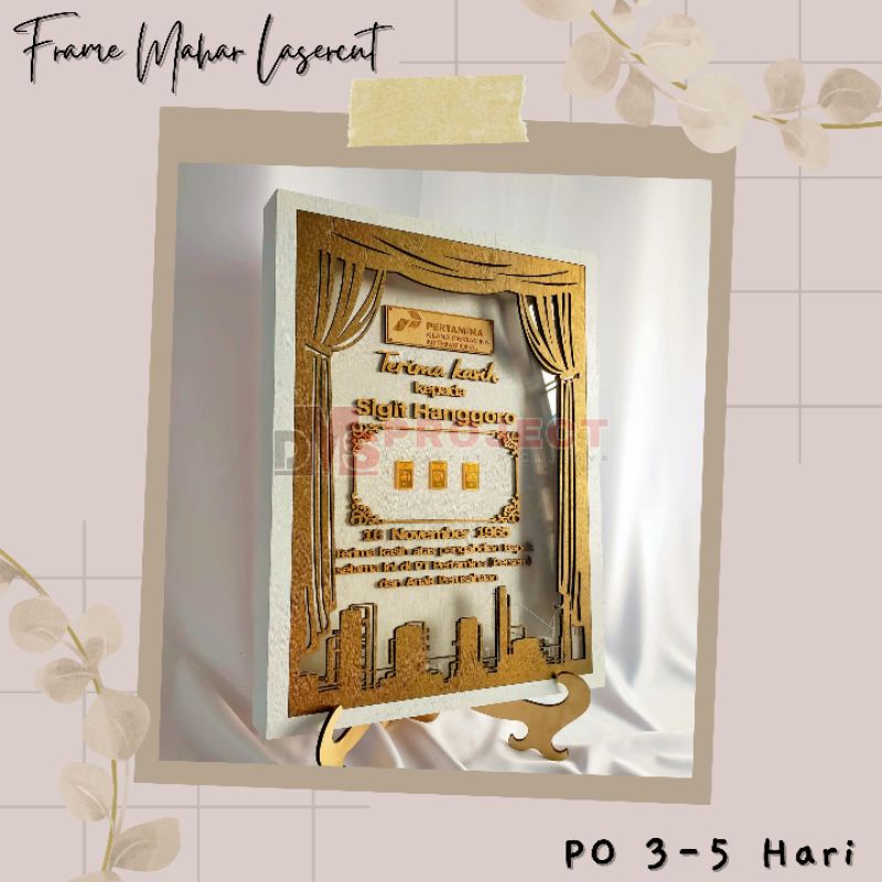 Jual Frame Mahar Rustic 35x45 Bingkai Seserahan Hantaran Hadiah Nikah ...