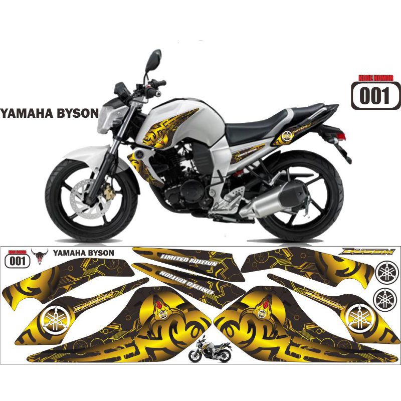 Jual striping yamaha byson / decal bison / sticker byson / stiker bison ...