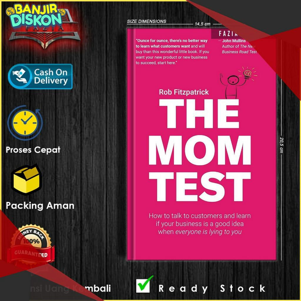 Jual FLASH SALE The Mom Test by Rob Fitzpatrick EnglishIndonesia ...