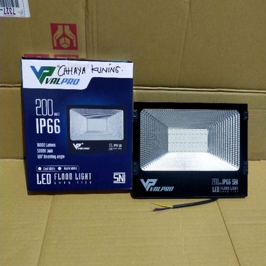Jual LAMPU SOROT LED 200 WATT CAHAYA KUNING MERK VALPRO | Shopee Indonesia