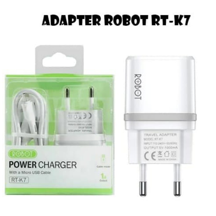 Jual POWER CHARGER ROBOT RT-K7 / K7S [FREE KABEL MICRO USB] GARANSI ...