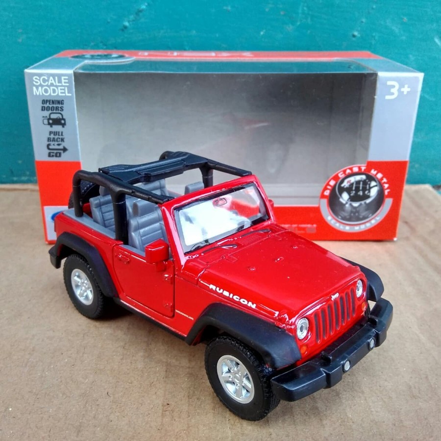 Jual Jeep Wrangler Rubicon Diecast miniatur mobil off road Welly Nex scale 36 harga murah ...