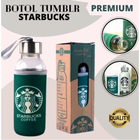 Jual Botol Minum Kaca Starbucks - Tumbler 300 ml | Shopee Indonesia