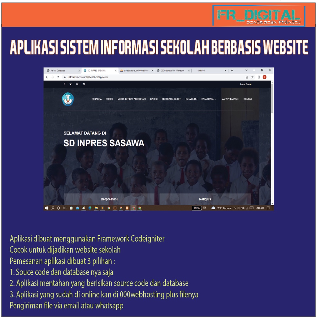 Jual Aplikasi Sistem Informasi Sekolah Berbasis Website | Shopee Indonesia