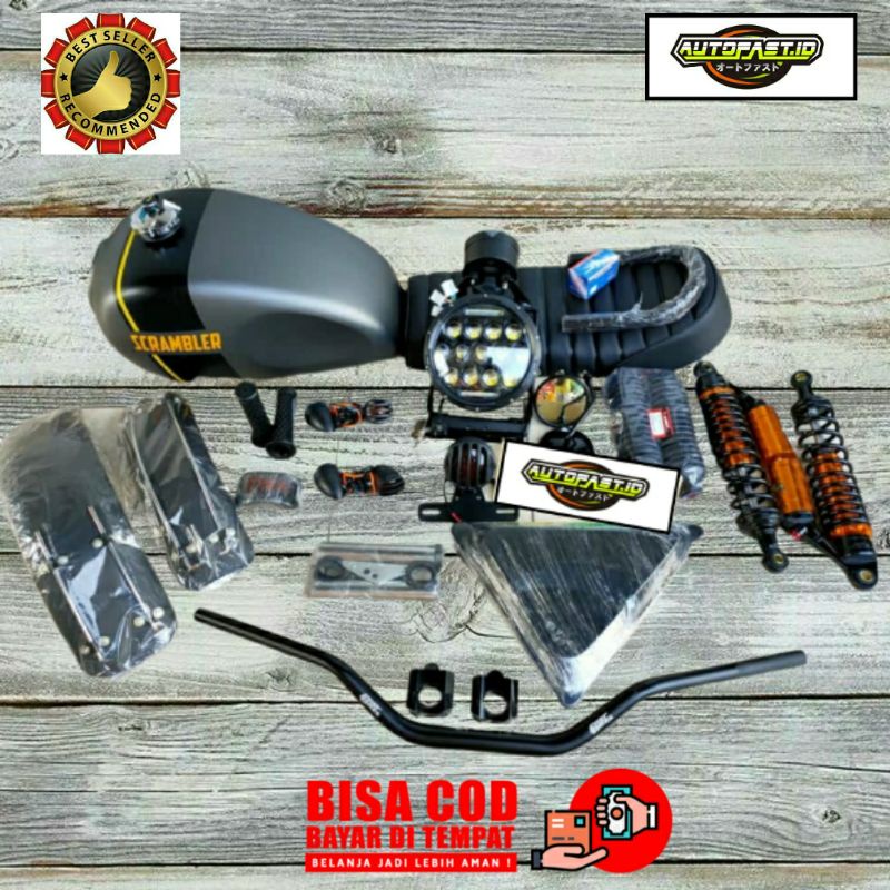 Jual PAKET BODY SET JAPSTYLE FULL SET BASIC MEGAPRO SCORPIO TIGER ...