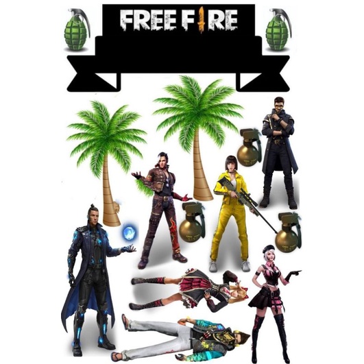 Jual Topper Kue free fire 2 / Hiasan kue ulang tahun | Shopee Indonesia