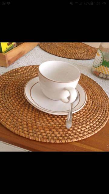 Jual Plasmet rotan atau alas piring 35 cm | Shopee Indonesia